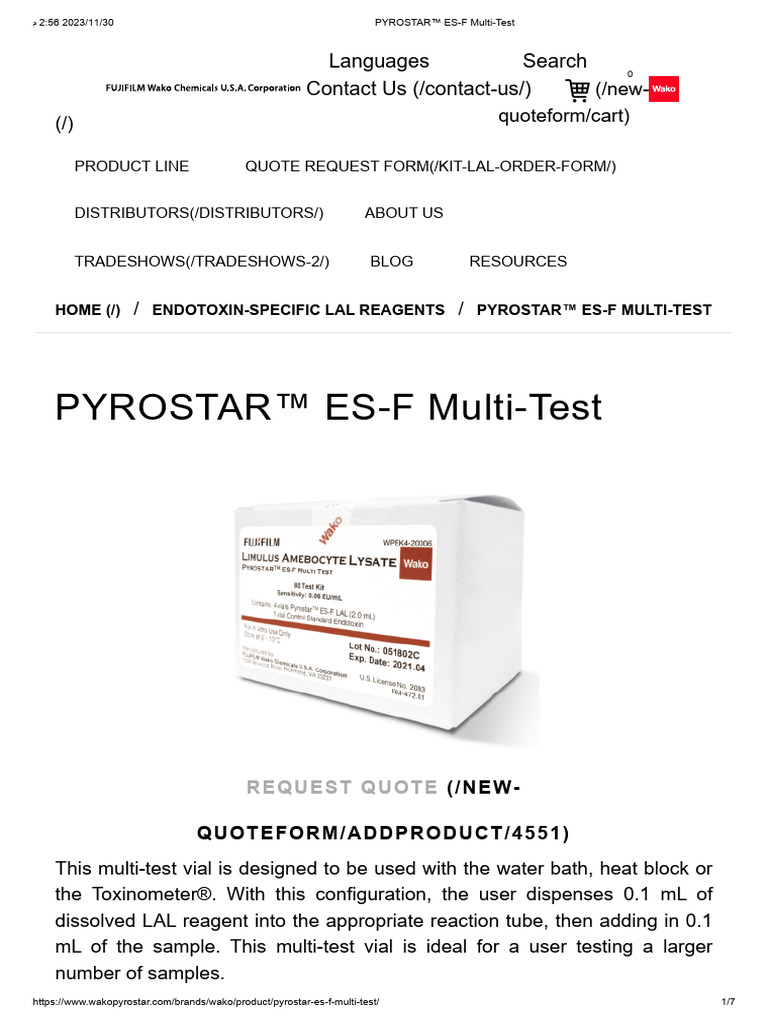 PYROSTAR™ ES-F Multi-Test | PDF