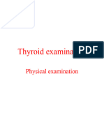 OSCE Thyroid Exam Guide | PDF | Thyroid | Neck
