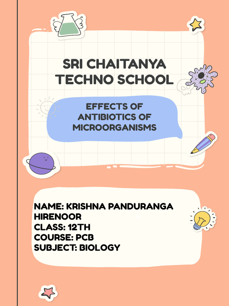 Biology Project Final For Sri Chaitanya Students | PDF