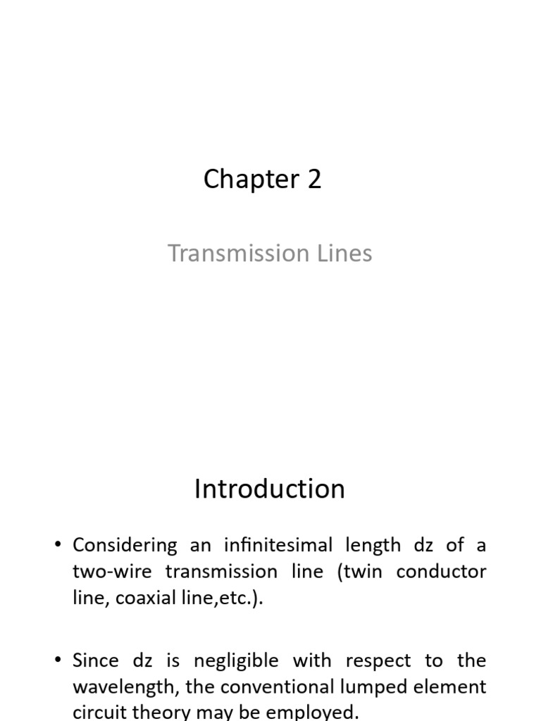 Chapter2 Transmission Lines | PDF