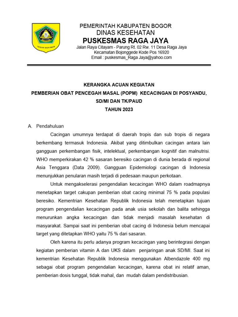Kak Kecacingan | PDF