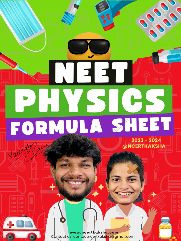 NEET Physics Formula Sheet | PDF