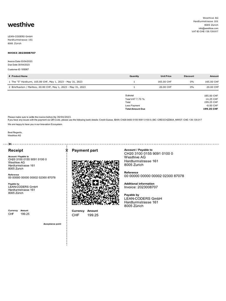 Invoice Primary Westhive | PDF | Invoice | Accounts Payable