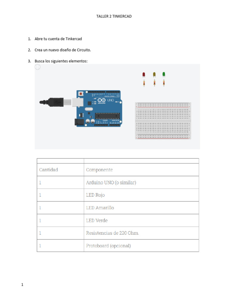 Taller 2 Tinkercad | PDF | Informática