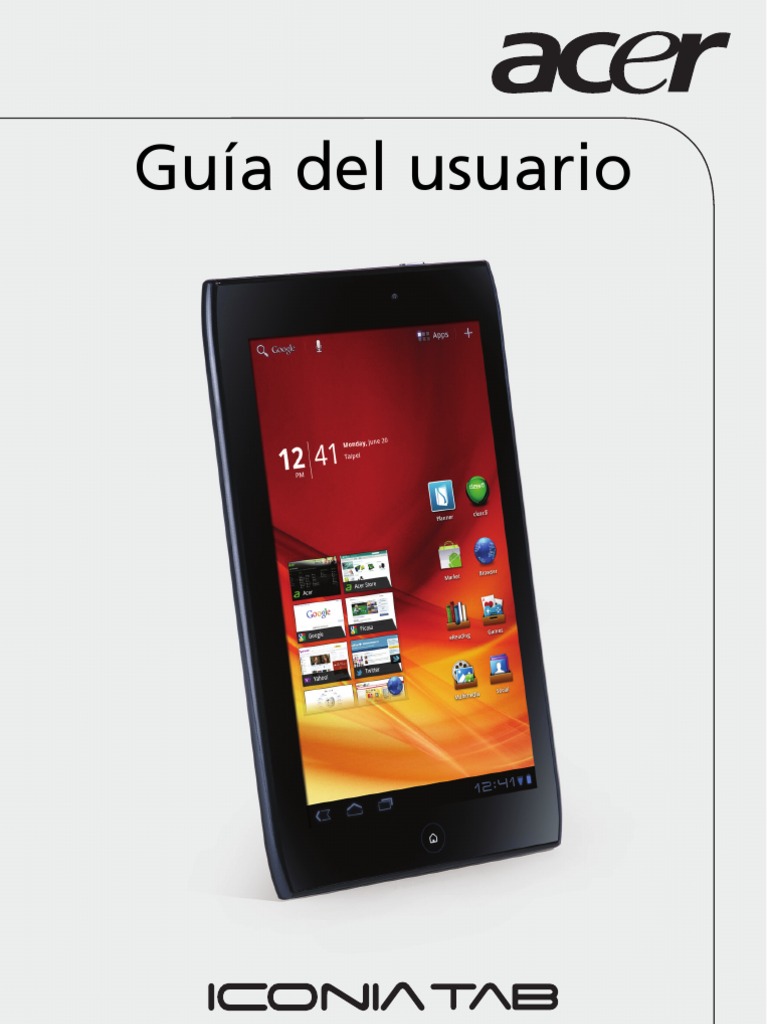 Acer Iconia Tab A100 ES | PDF | Tableta | USB