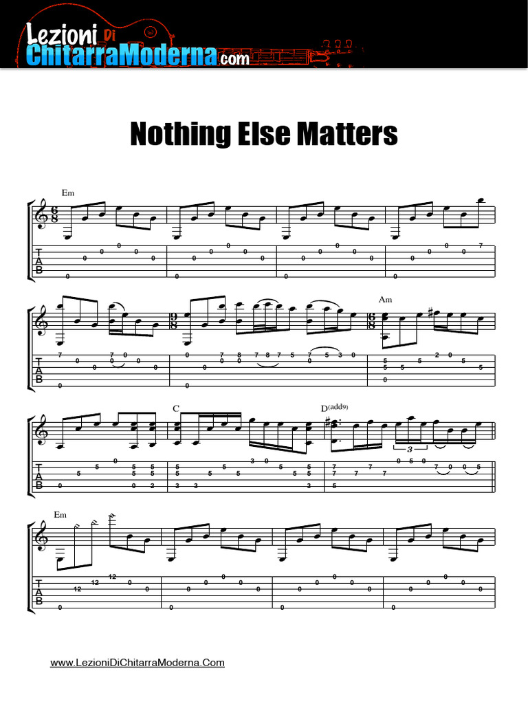 Nothing Else Matters | PDF