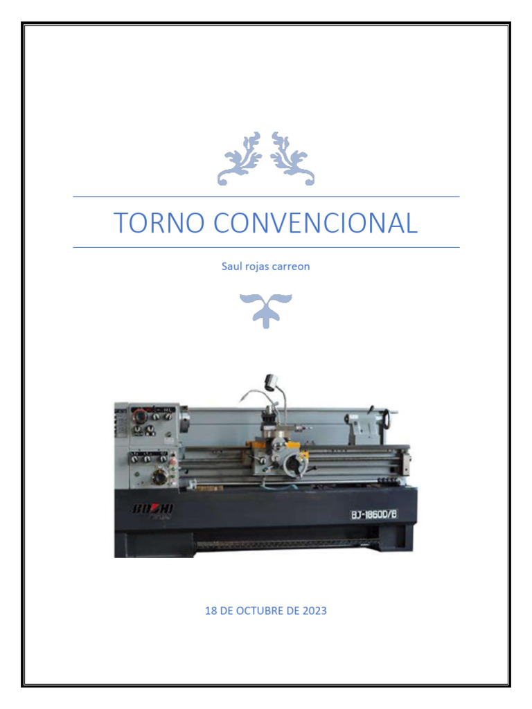 torno convencional | PDF