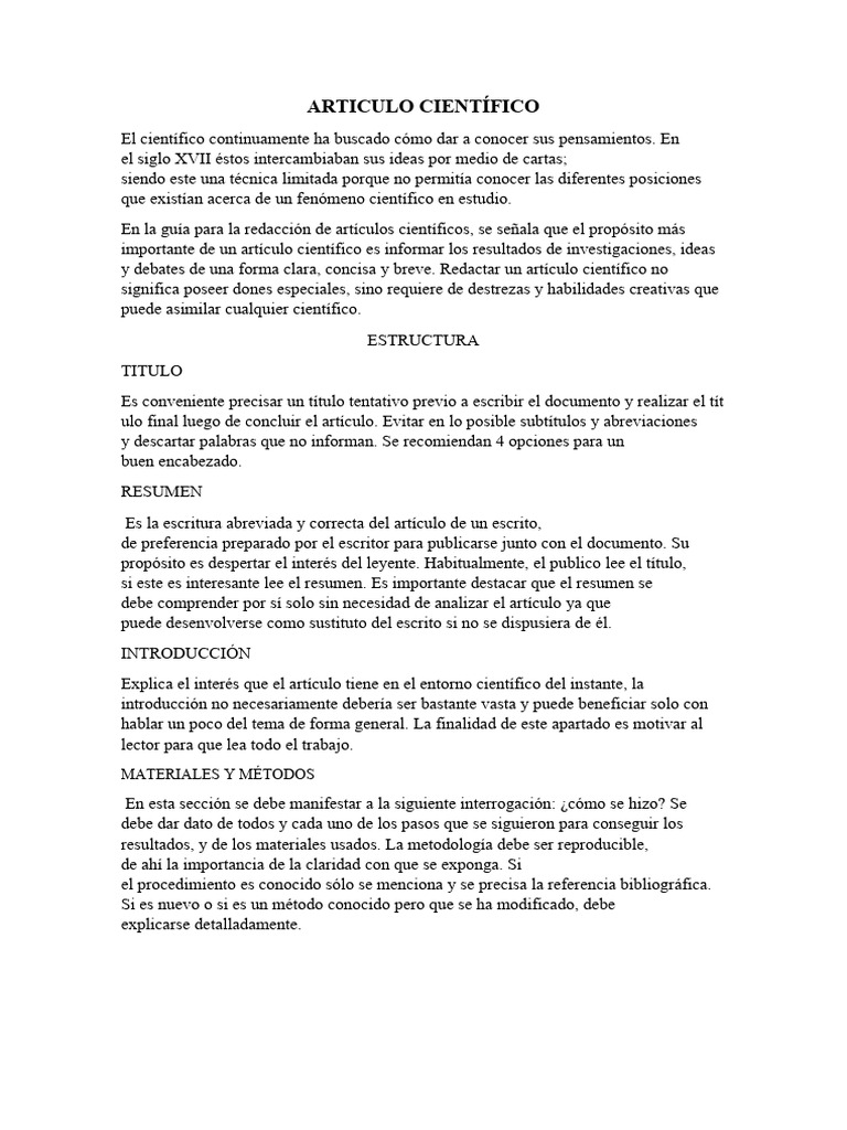 Articulo Científico... | PDF | Escritores | Cognición
