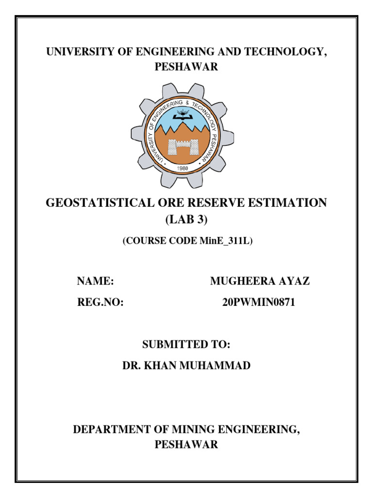 Gore Lab 3 | PDF | Borehole | Mining