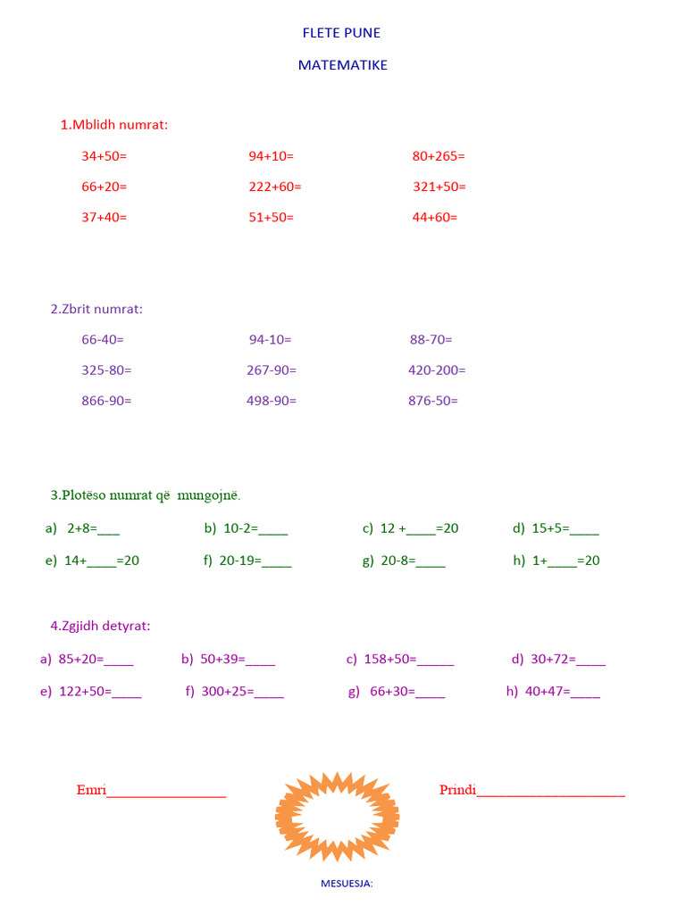 Flete Pune Mbledhje 1 | PDF