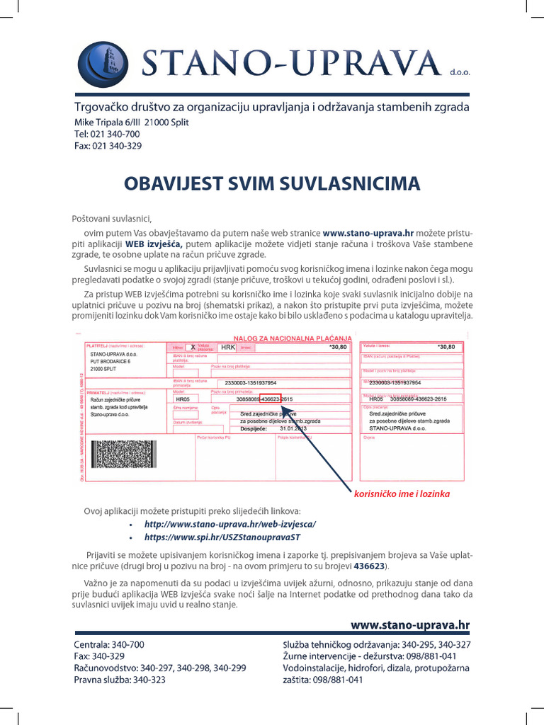 Letak Stano-Uprava Split Za Tisak | PDF