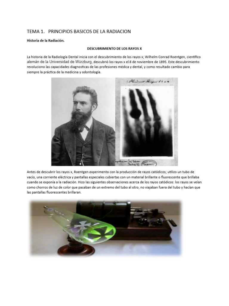 Principios de Radiologia Oral | PDF | Átomos | Electrón