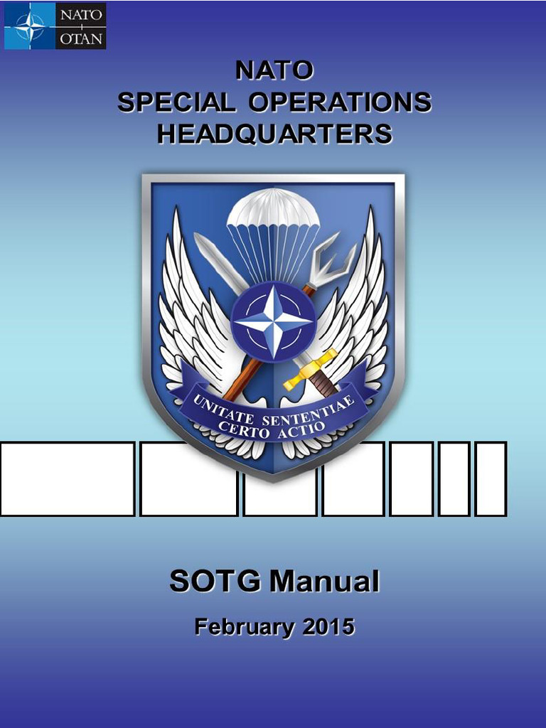 NATO Special Ops Task Group Guide | PDF | Intelligence, Surveillance ...