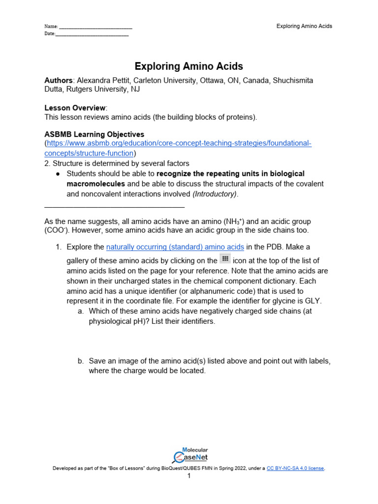 Amino Acids: Structure and Function | PDF | Amino Acid | Tyrosine