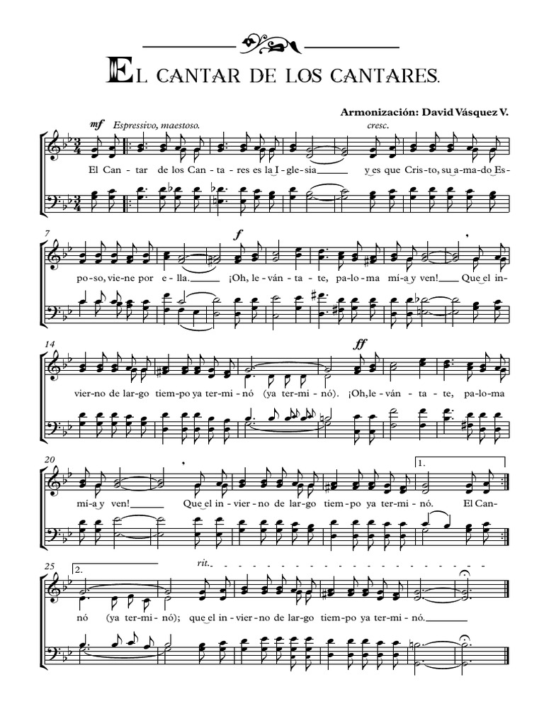 El Cantar de Los Cantares | PDF