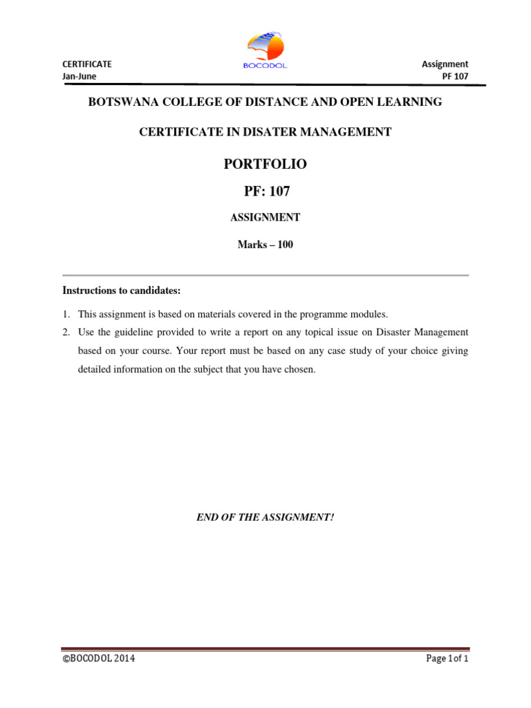 Portfolio PF 107 | PDF