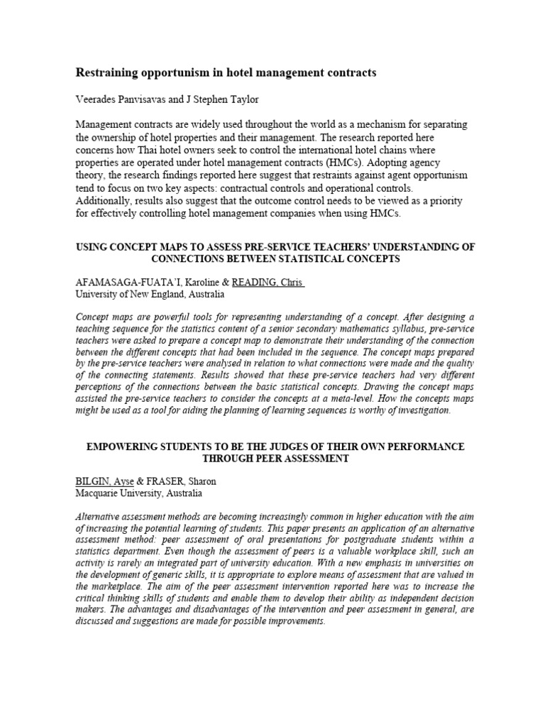 Abstracts 2023 | PDF | Concept | Teachers