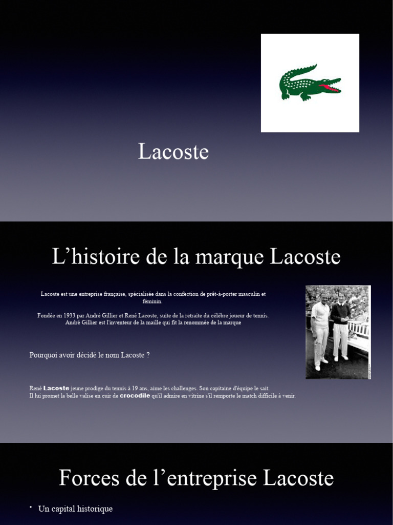 SWOT Lacoste | PDF