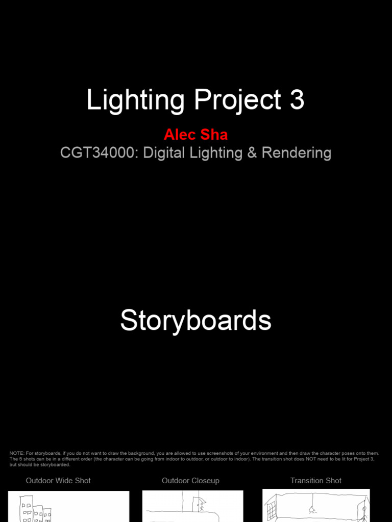 Lighting Project 3 TR Sha Alec | PDF