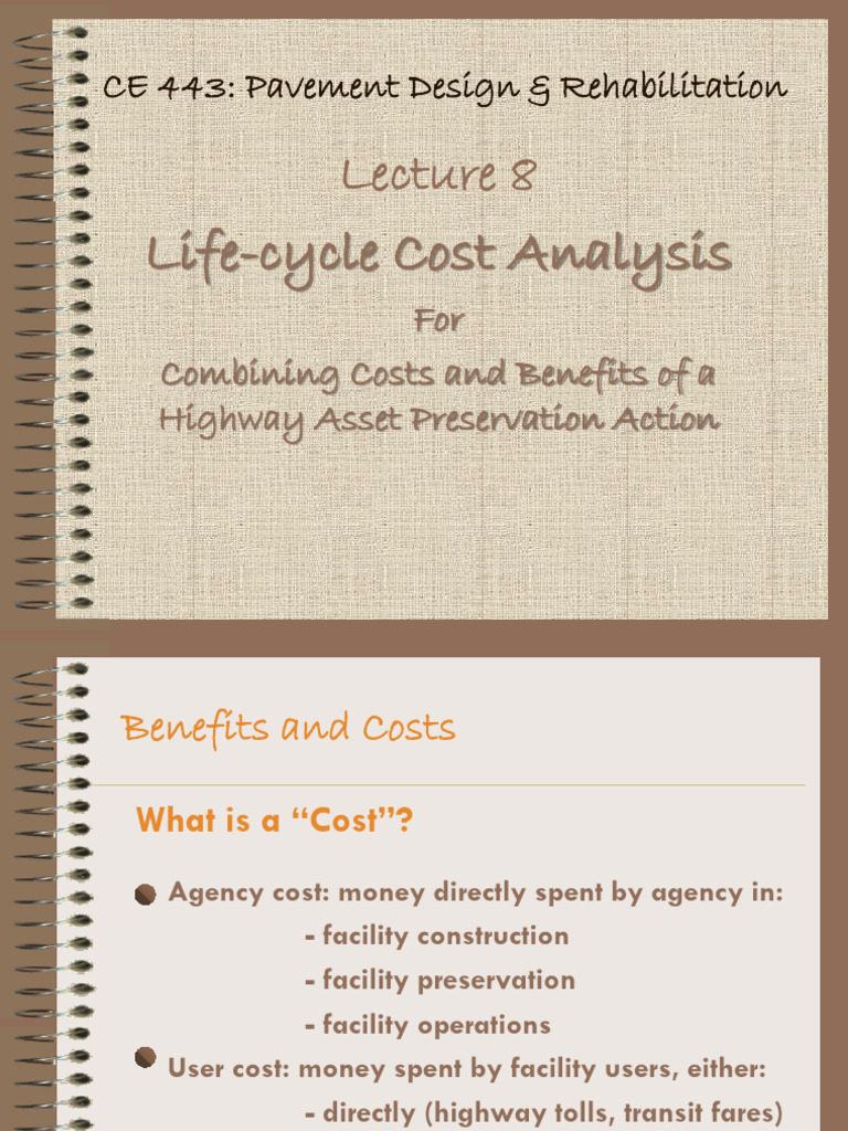 9 Lecture 9 Combining Costs Benefits Using Lcca Pdf Interest