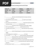 Connectors and Linking Words - Exercises + Answers | PDF