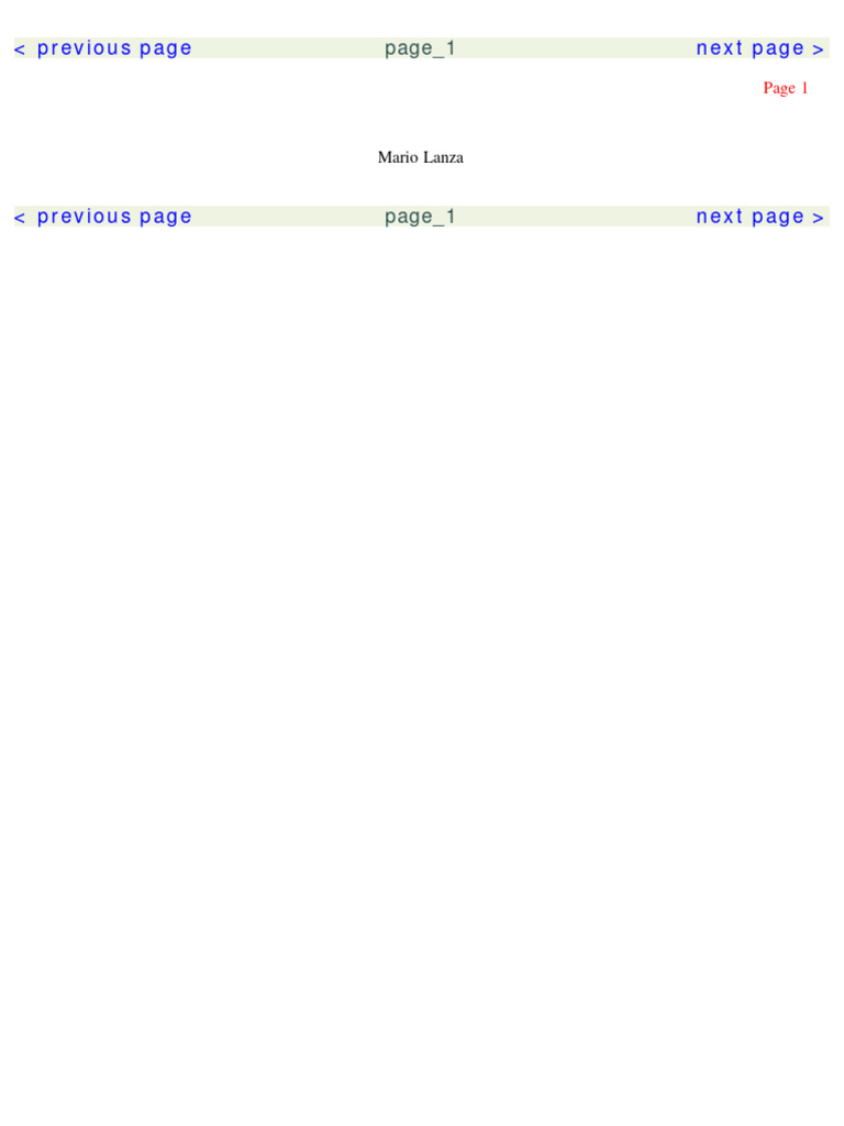 Mario Lanza - Tenor in Exile | PDF