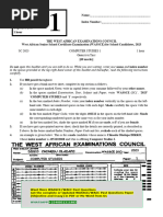 Lagos State BECE Past Questions and Answer For JSS3 Mock Exam | PDF