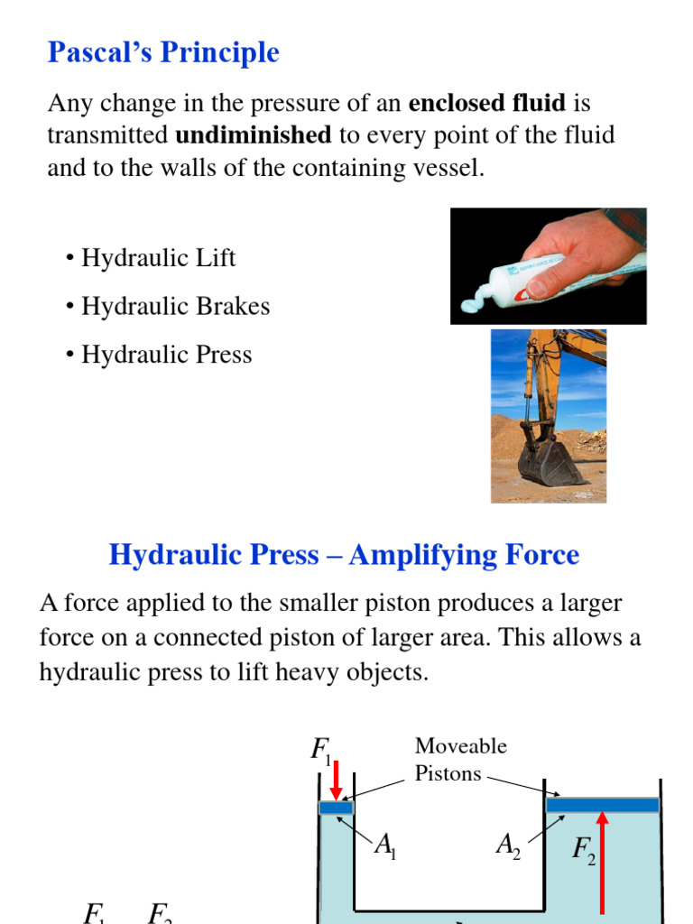 Pascal's Principle 1 | PDF