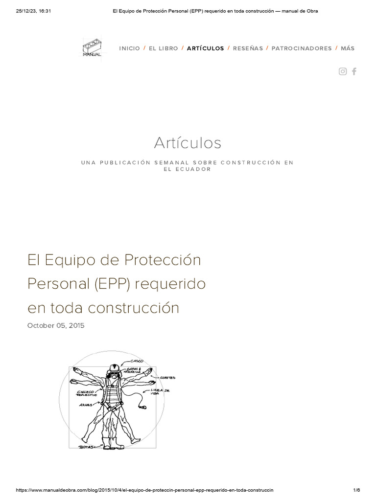 El Equipo de Protección Personal (EPP) Requerido en Toda Construcción ...