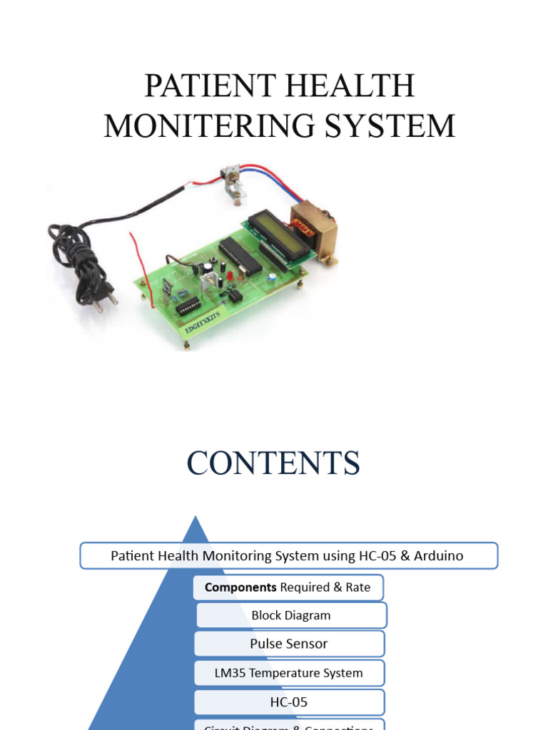 Patient Health Monitering System | Download Free PDF | Internet Of ...