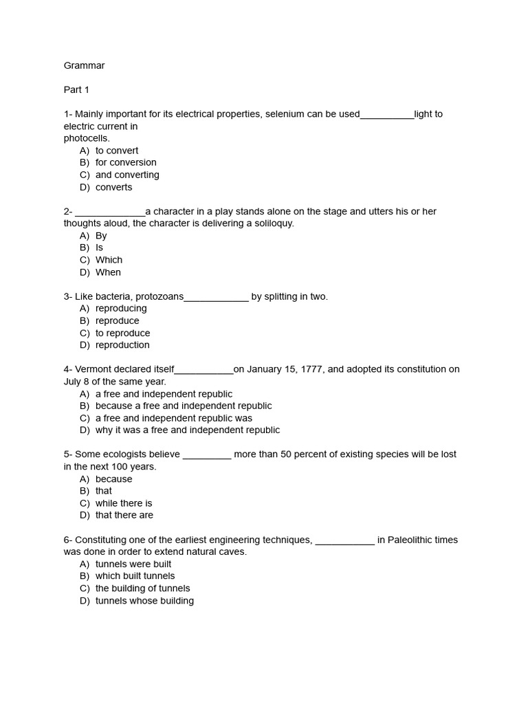 TOEFL ITP Exam Practice Questions | PDF | Aurora | Musical Instruments