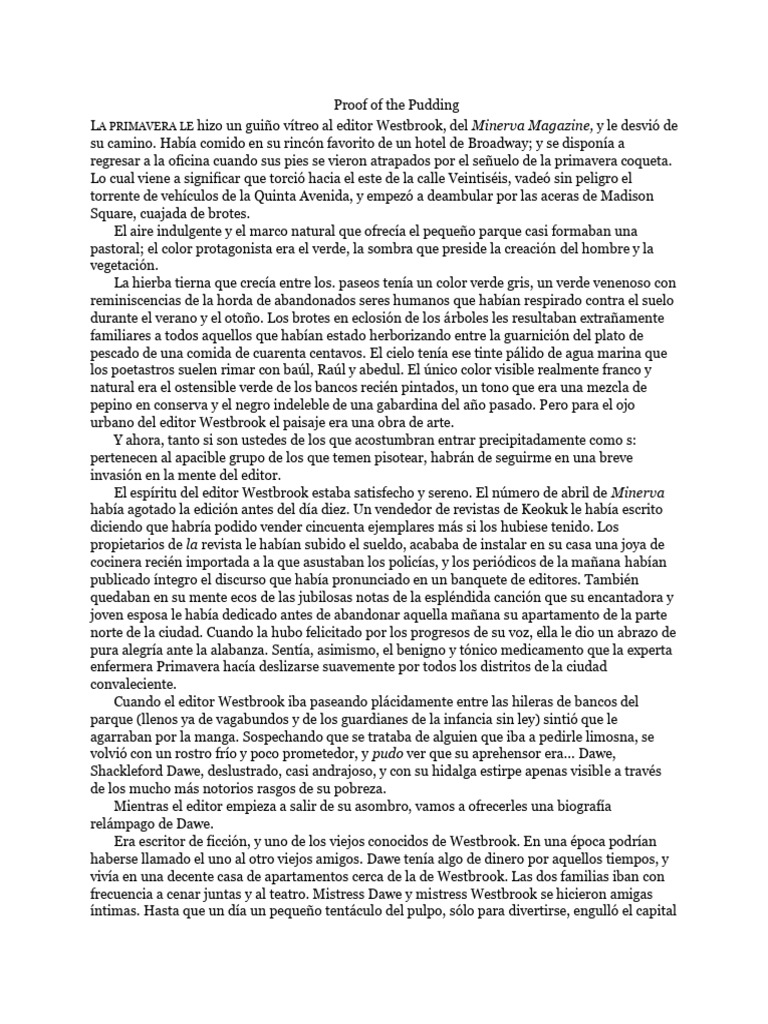 Proof of The Pudding | PDF