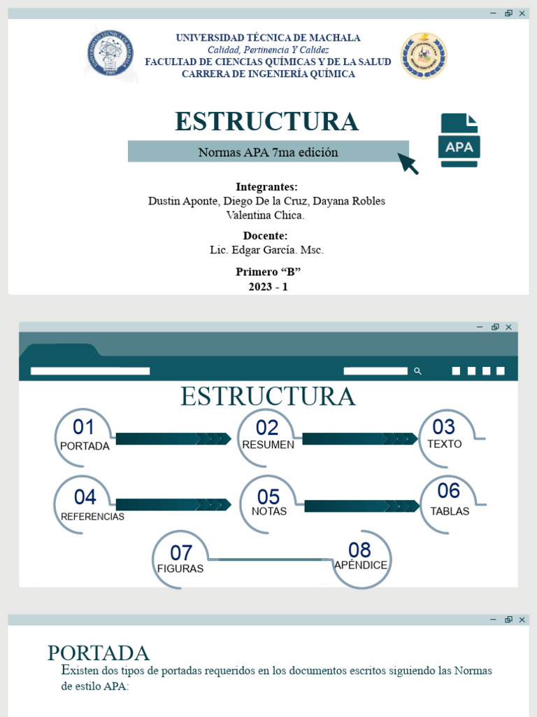 Estructura de Normas APA | PDF