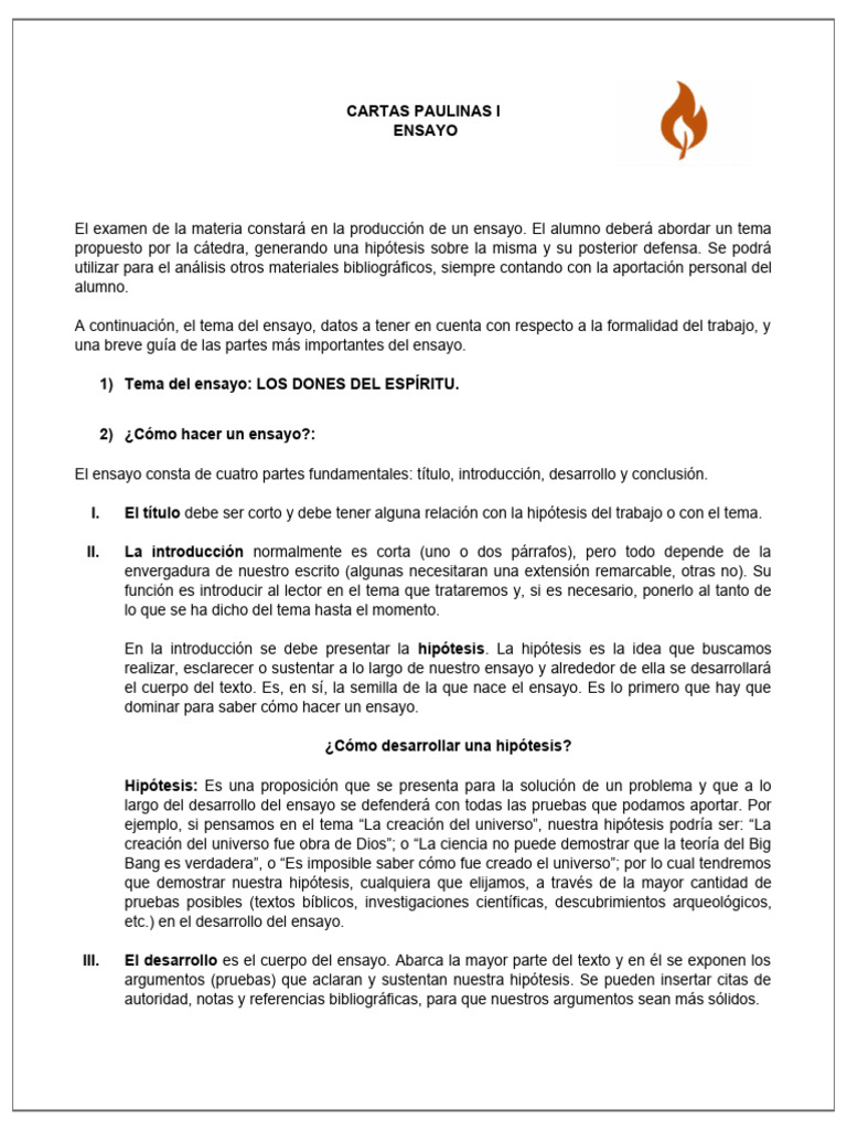 Examen Cartas Paulinas I - 11-07-2023 | PDF | Ensayos | Hipótesis