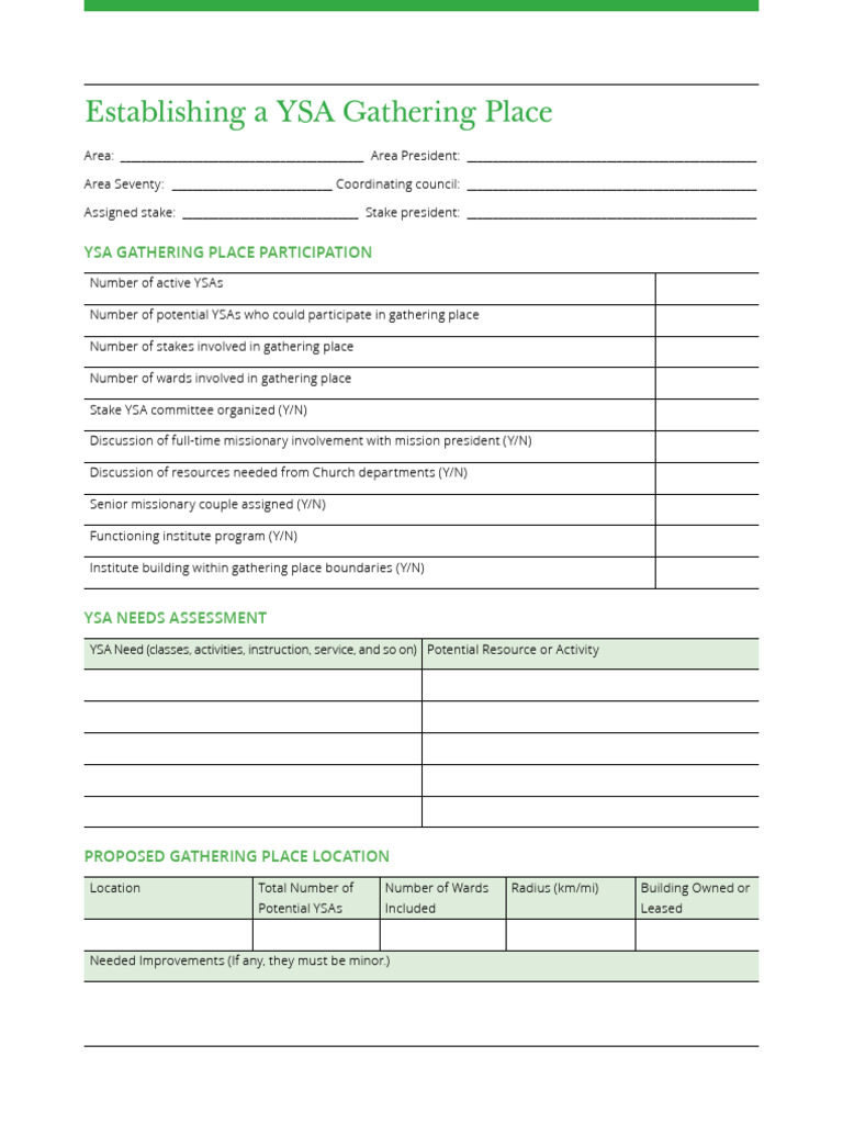 Ysa Gathering Proposal and Annual Budget Request Form | PDF | Business
