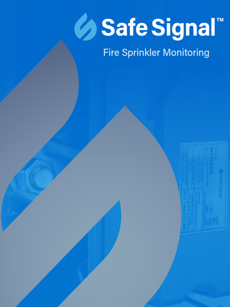 Safesignal Fire Sprinkler Monitoring Brochure | PDF | Switch | Fire ...