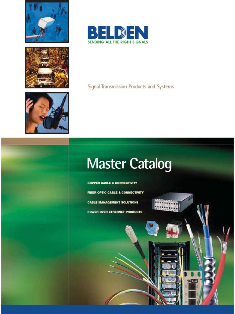 Belden Catalog | PDF | Cable | Electrical Connector