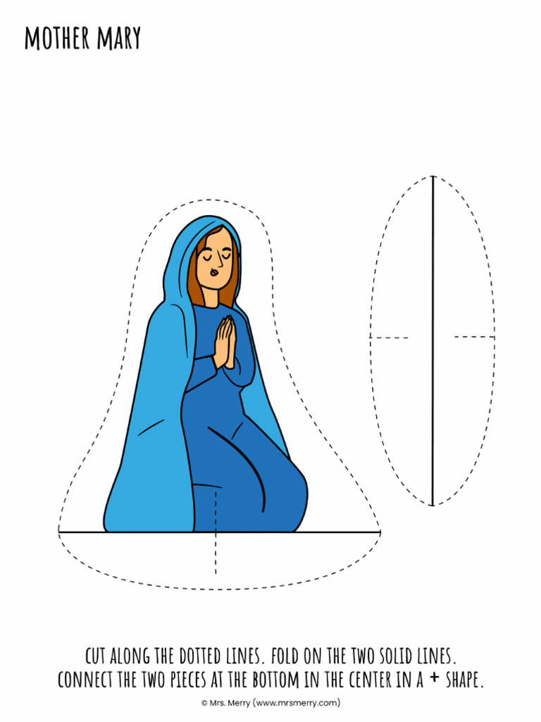 All - Nativity-Scene-Cutouts - Mrs-Merry | PDF