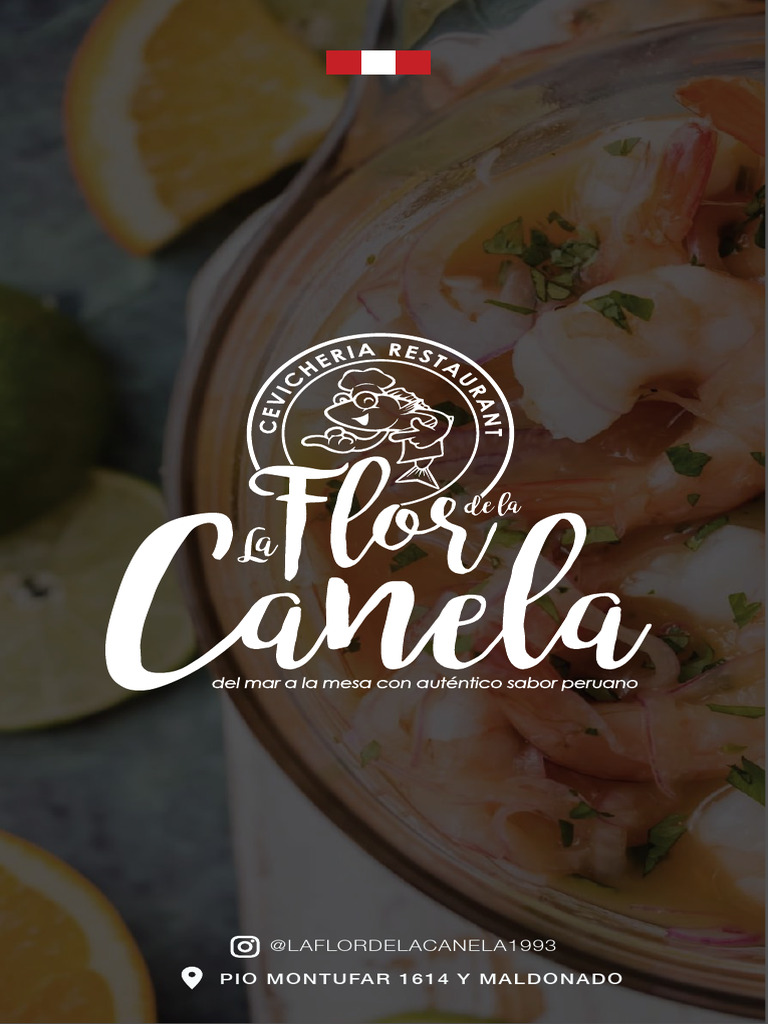 Menú Digital "La Flor de La Canela" | PDF | Mariscos | Preparación de ...