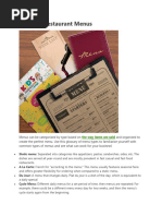 Menus - Dashboard Definitions | PDF | Menu | Icon (Computing)