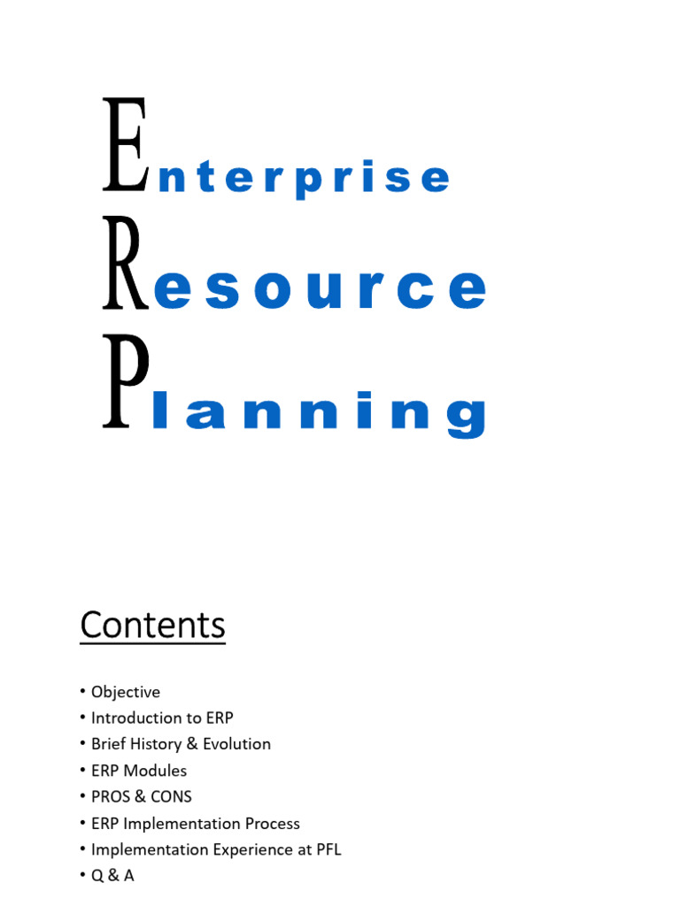 BS AF Lecture 1-ERP | PDF | Enterprise Resource Planning | Systems Science