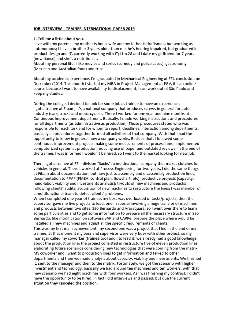 Interview - Speech 2016 | PDF