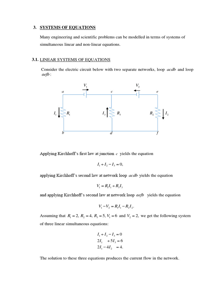Systems of Equations | PDF | Mathematics Of Computing | Theoretical Computer Science