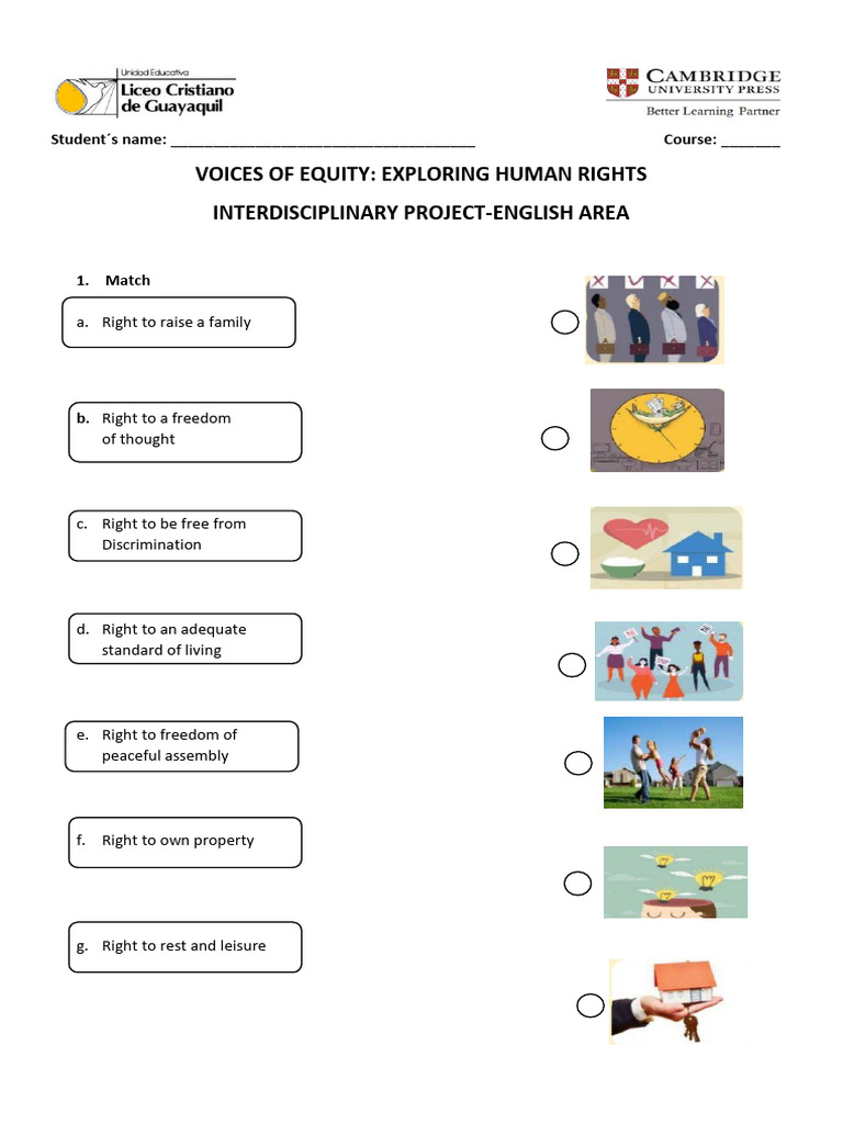 Interdisciplinary Project HUMAN RIGHTS | PDF