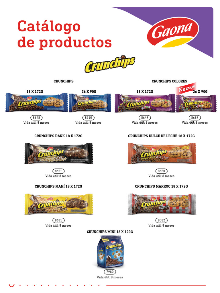 Catálogo de Productos Gaona | PDF | Comida y bebida | Cocina norteamericana