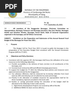 Annual Barangay Budget | PDF