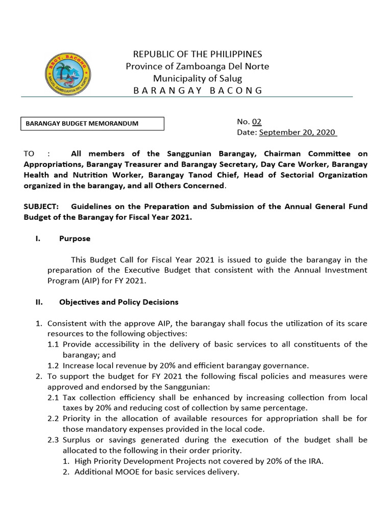 Budget Call | Download Free PDF | Taxes | Budget