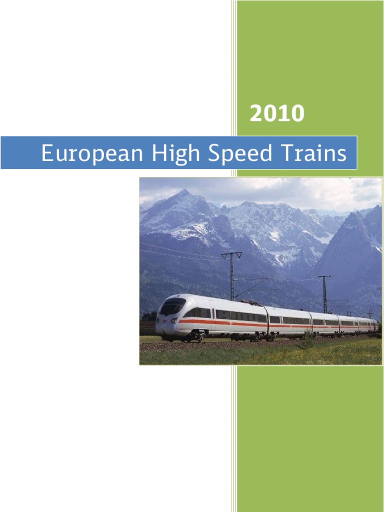 European High-Speed Train Routes 2010 | PDF