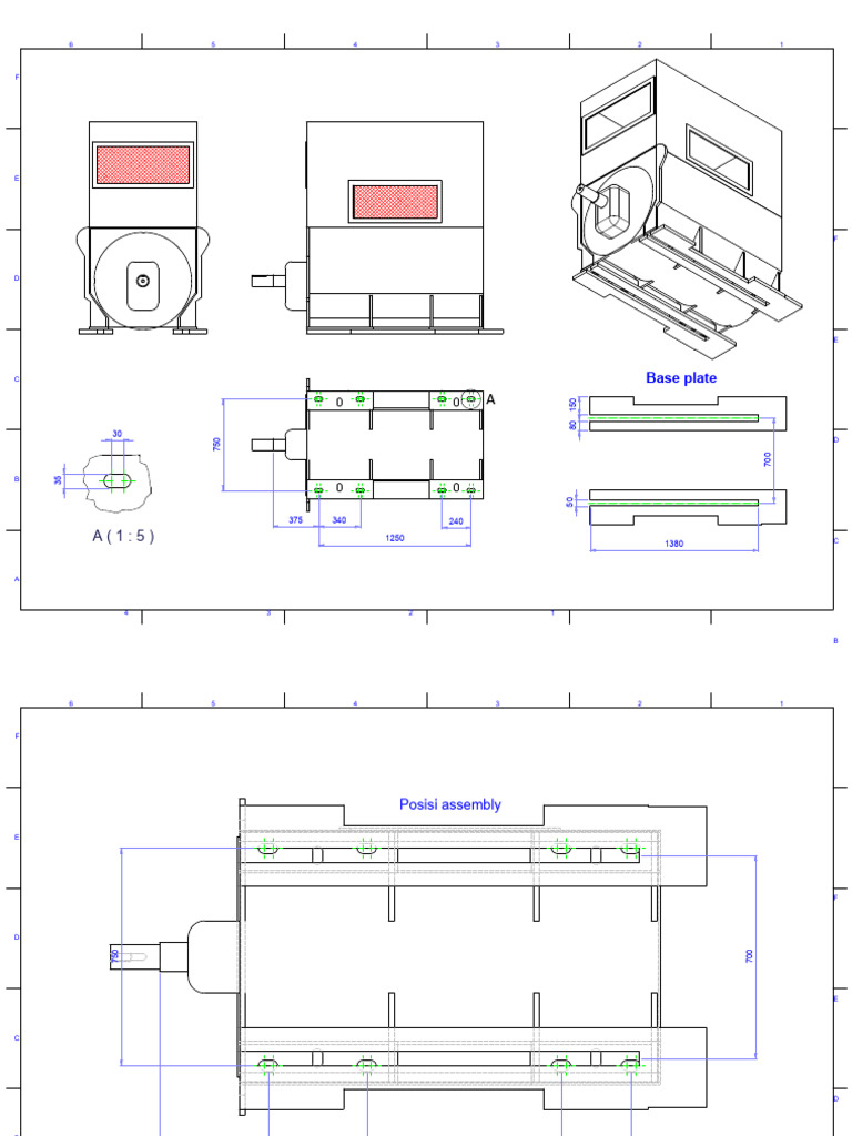 ABB Motor Assembly Drawings | PDF