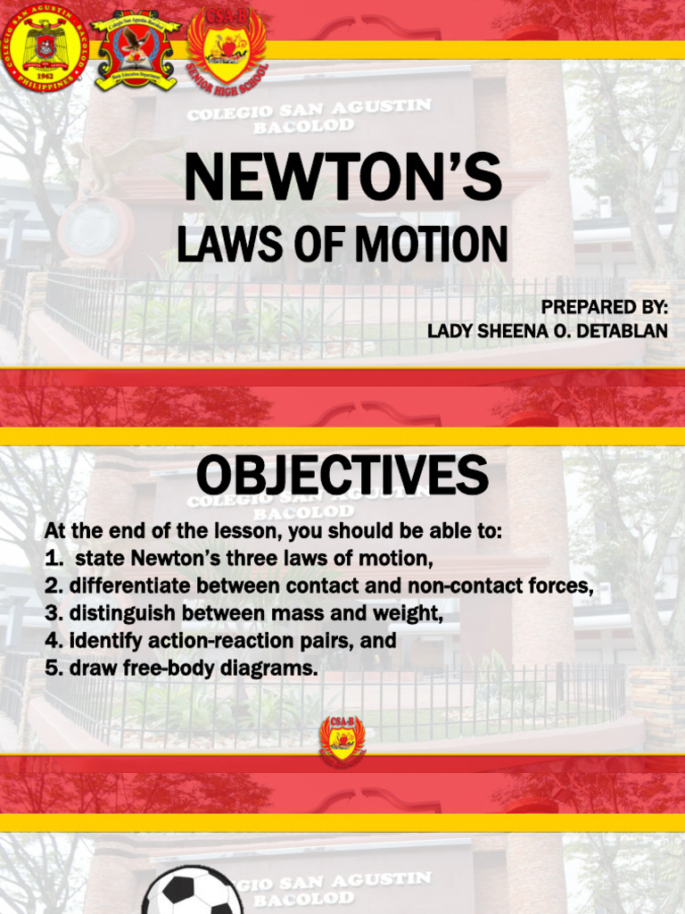 Lesson-5-Newtons-Laws | PDF | Force | Newton's Laws Of Motion